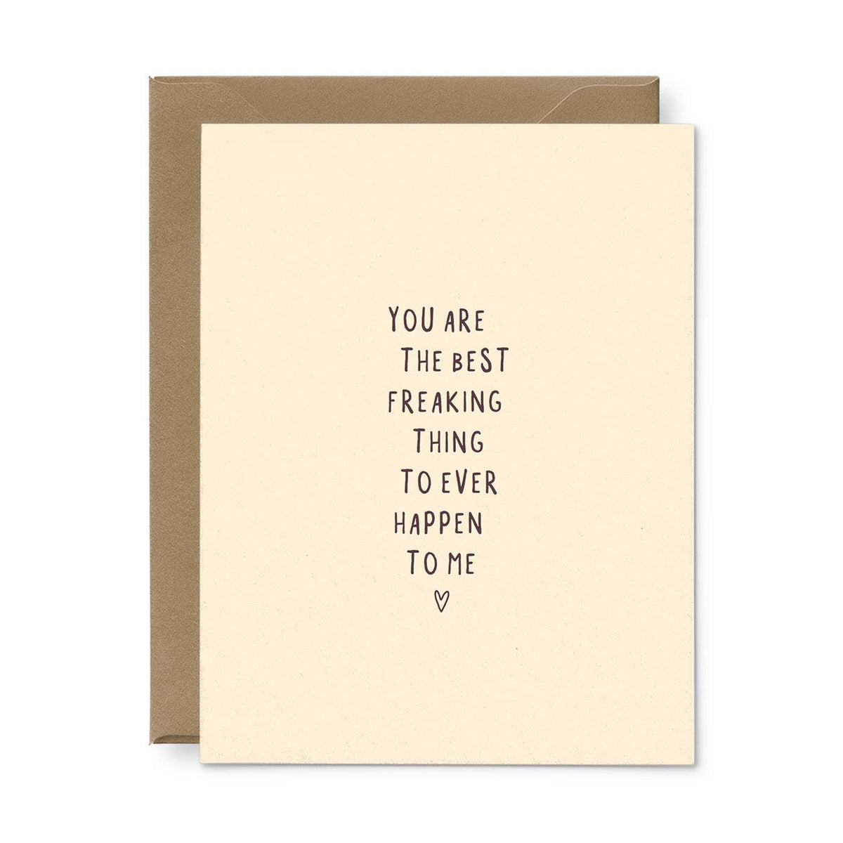 Best Freaking Thing Love Greeting Card – Josephine Interiors